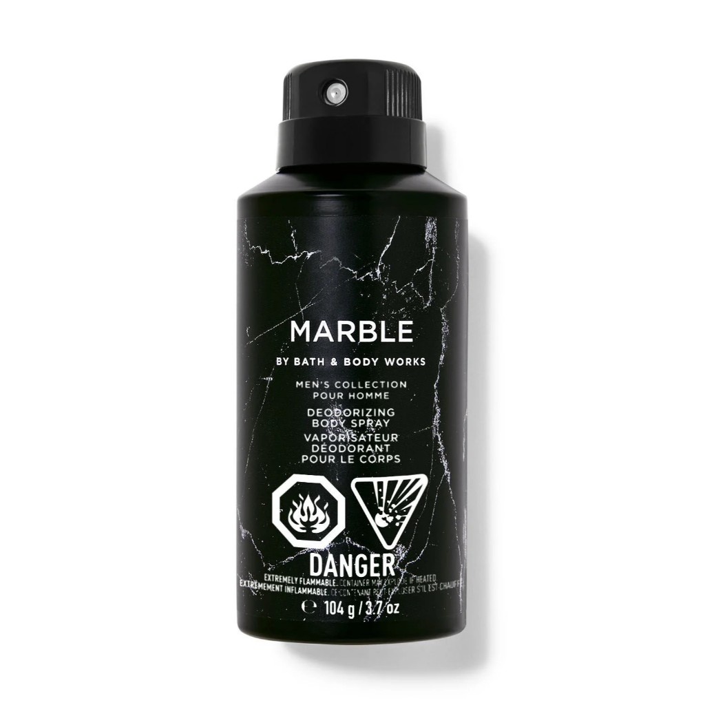 BBW MEN'S BODY SPRAY MARBLE 104G/3.7OZ | Shopee Philippines