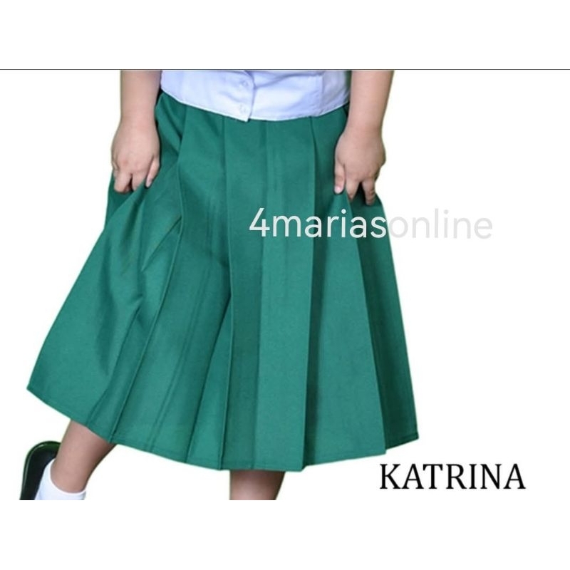 PALDA GREEN SCHOOL UNIFORM ROUND PLEATS FOR ELEMENTARY/HIGHSCHOOL ...