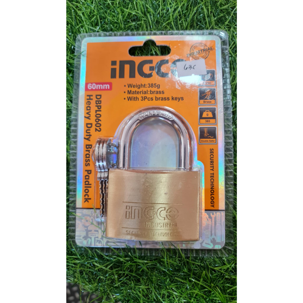 INGCO HEAVY DUTY BRASS PADLOCK 60MM | DBPL062 | BINAN | ING-HANDTOOLS ...