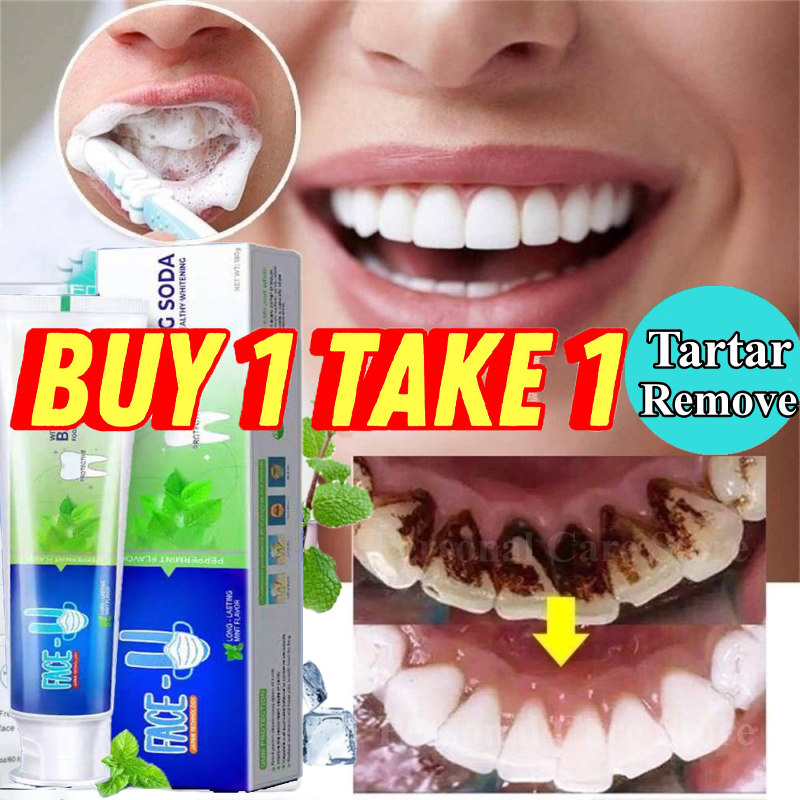 BUY 1 TAKE 1 +Toothbrush FACE U Peppermint teeth Whitening Food Graded ...