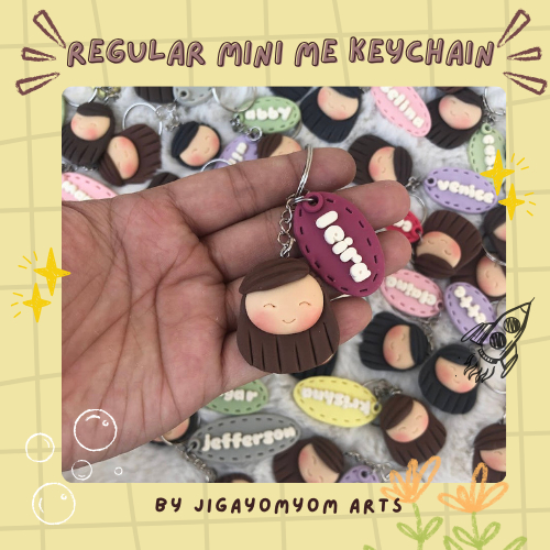 Regular Chibi Head Nametag Keychain | Handmade Clay | Shopee Philippines