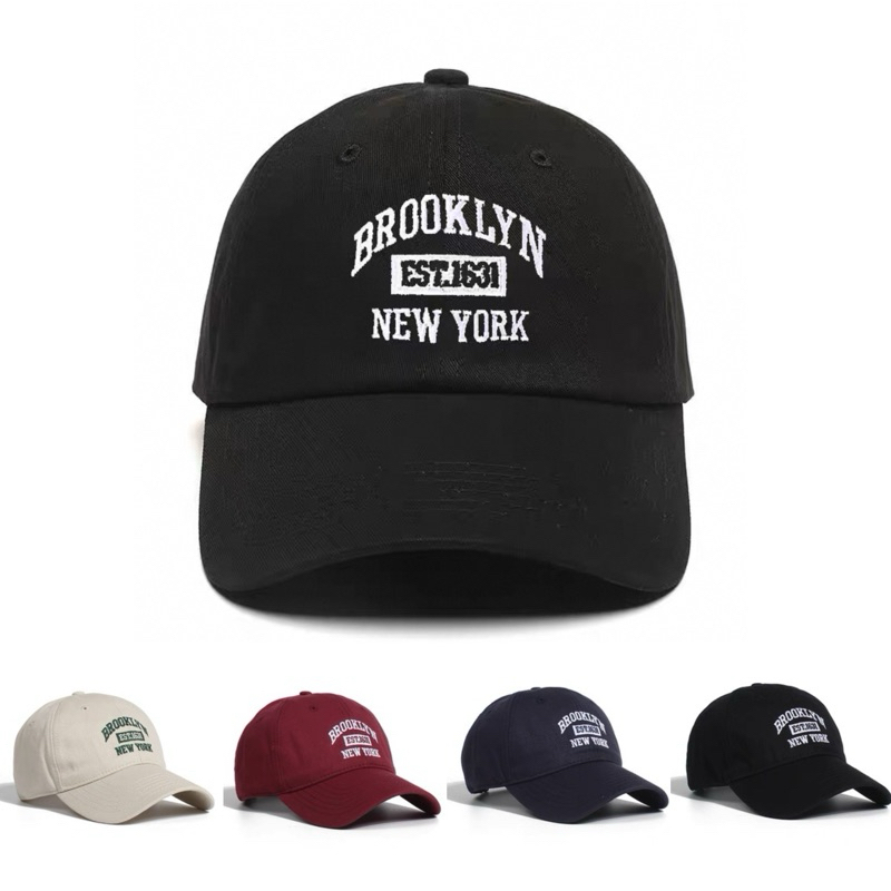 RAINBOWCO Brooklyn Korean Baseball Cap Unisex Fashion Cap For Men And ...
