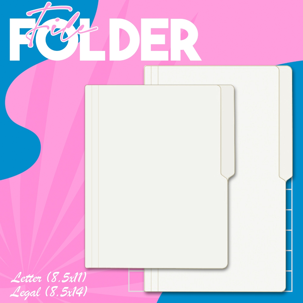 File Folder White 14PTS Short & Long Size (100pcs/Ream) | Shopee ...