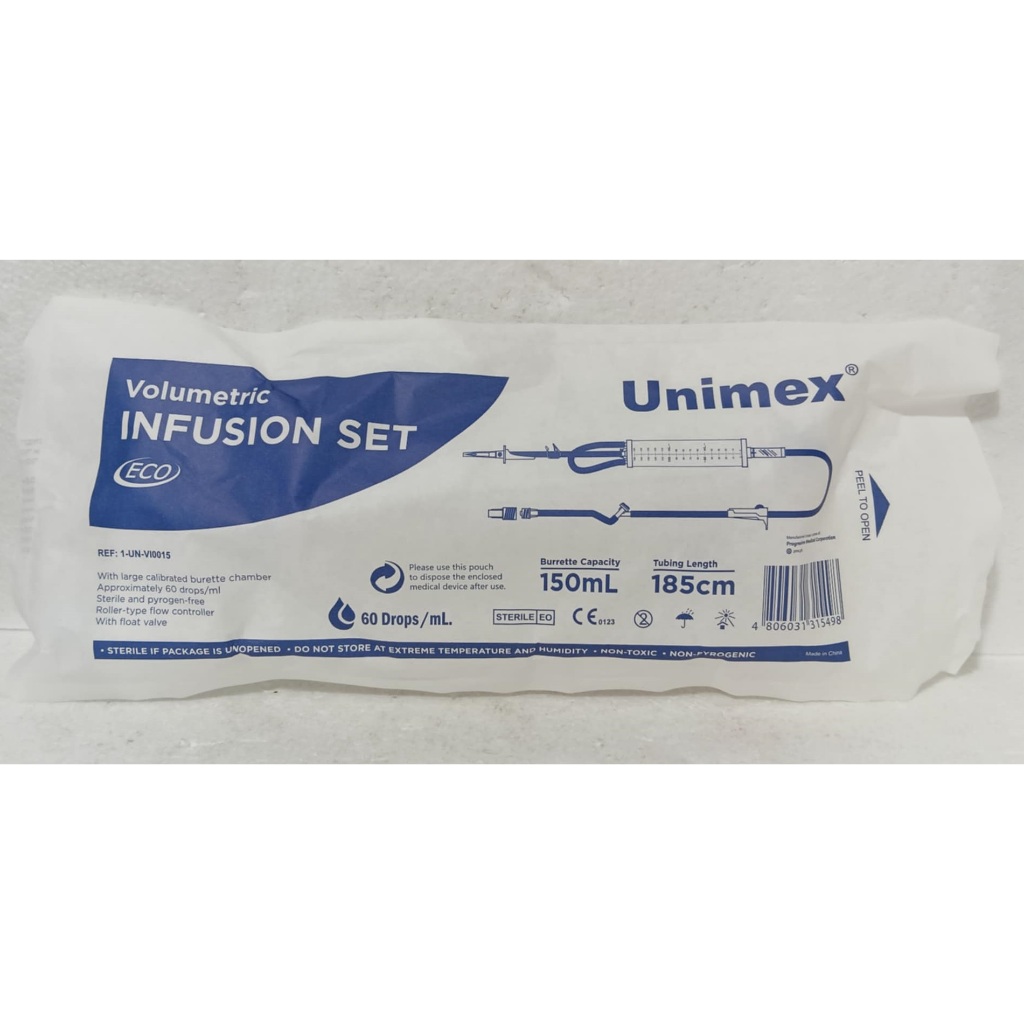 UNIMEX Volumetric Solution Infusion Set (Soluset Set / Volumetric Set ...