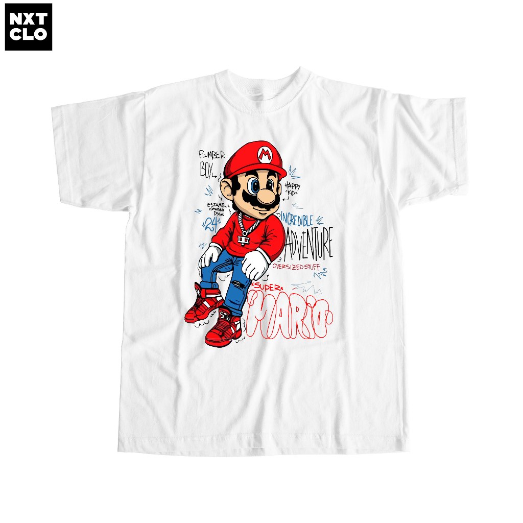 GRAPHIC SHIRT - SUPER MARIO PUNK SHIRT DESIGN - REGULAR FIT - UNISEX ...