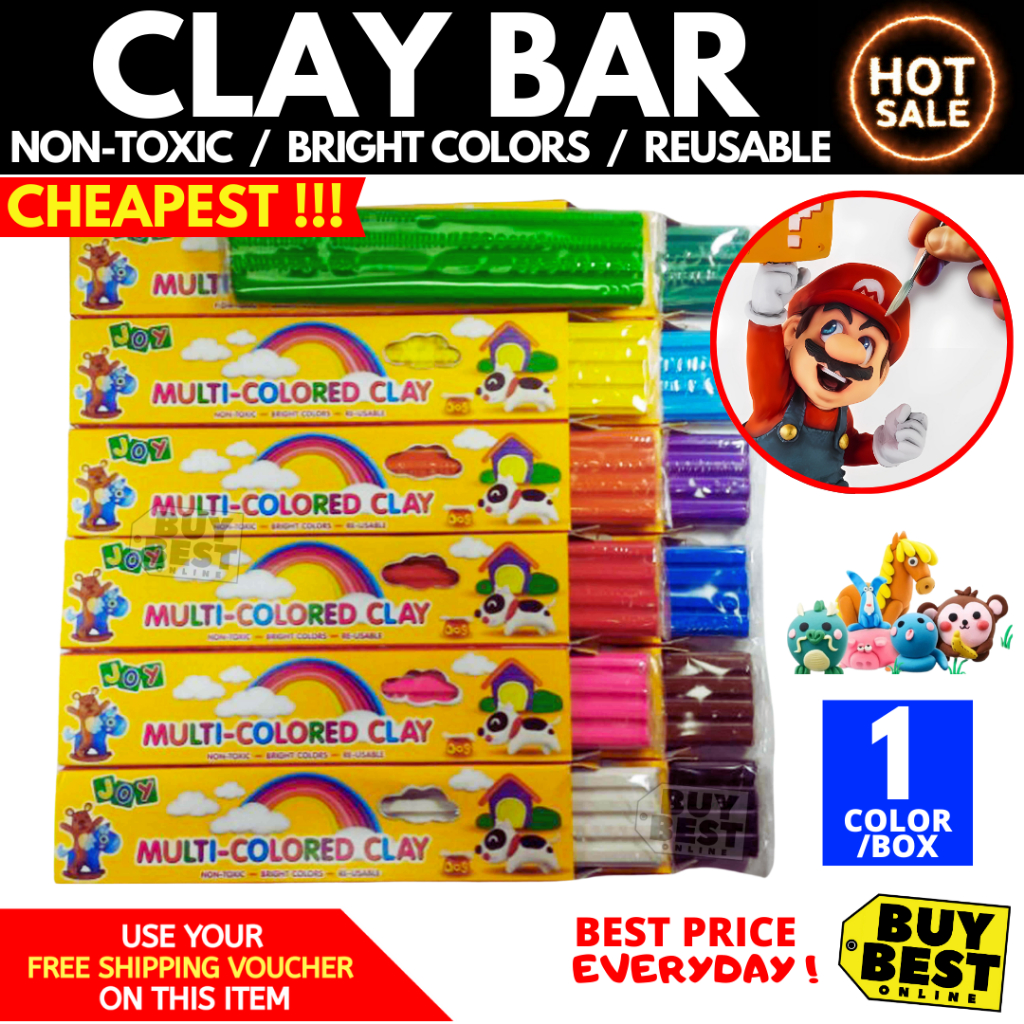 MegaDiscount] Joy Modelling Clay Bar Single Color | Shopee Philippines