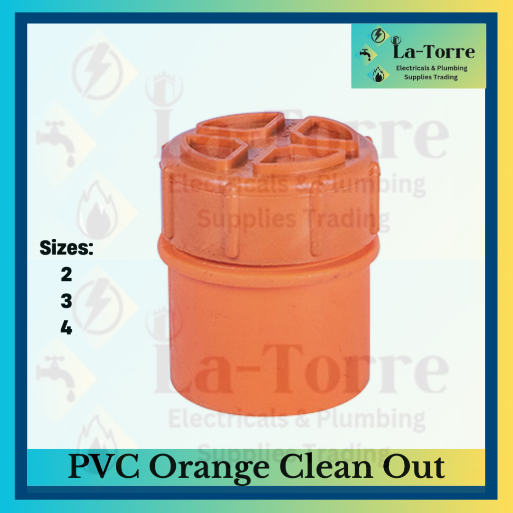 PVC Orange Clean Out (2,3,4) | Shopee Philippines