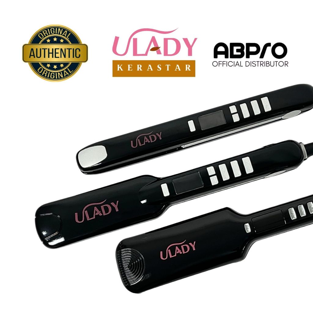 ORIGINAL ULADY TITANIUM REBONDING AND STRAIGHTENER HAIR IRON | Shopee ...