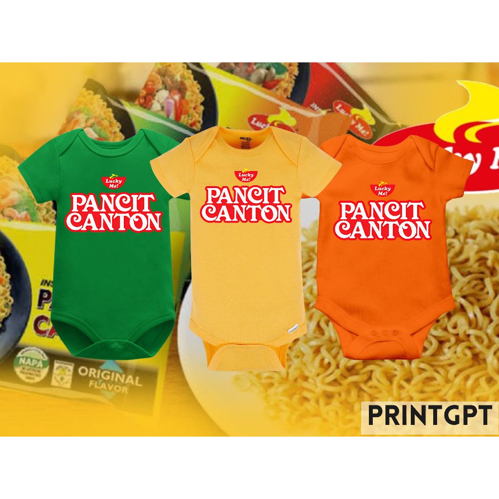 [BABY ONESIE] PANCIT CANTON THEME | ORIGINAL CALAMANSI SWEET AND SPICY ...