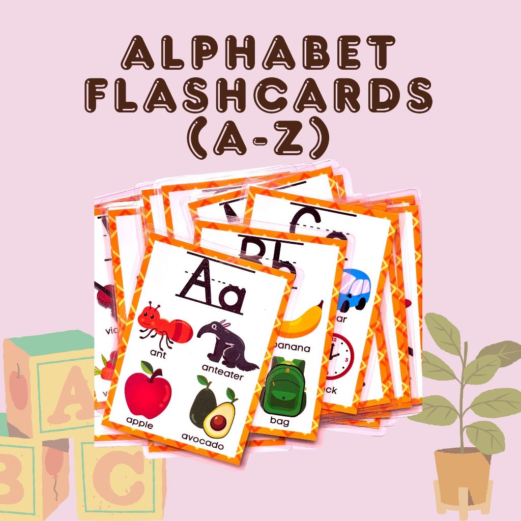 Alphabet Flashcards (A-Z) | Laminated | Shopee Philippines