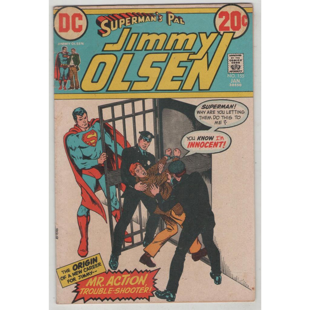 Jimmy Olsen 155, 156, 158 (1973) Superman. Early Bronze Age comic books ...