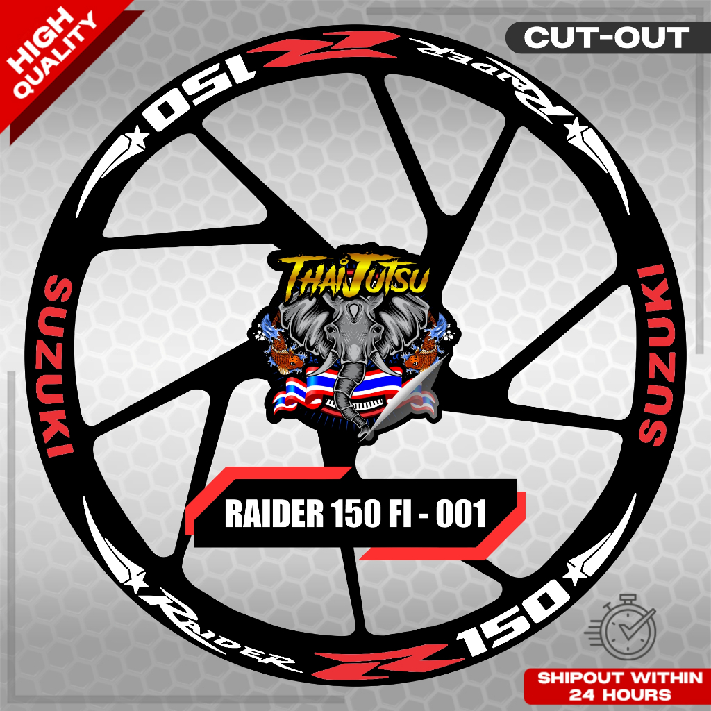 Suzuki Raider R150 Mag Sticker Set (2 Mags) - 001 Star | VINYL ...
