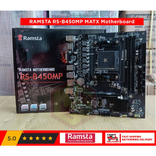 RAMSTA RS-B450MP MATX Motherboard DDR4 | Dual RAM Slot up to 32GB | AMD ...