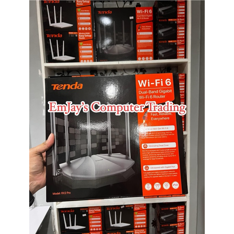 Tenda RX2 Pro Dual-Band Gigabit Wi-Fi 6 Router AX1500 Range Extender | AP Mode | OFDMA | MU-MIMO ...