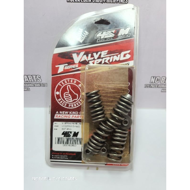 VALVE SPRING w/RETAINER 7TURN 4S1M FOR SNIPER150/TFX/R15 V1&V2 | Shopee ...