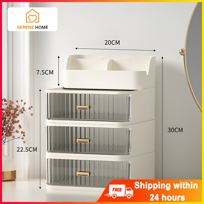 COD Large Capacity Desk Drawer Organizer Storage Table Storage Box For ...