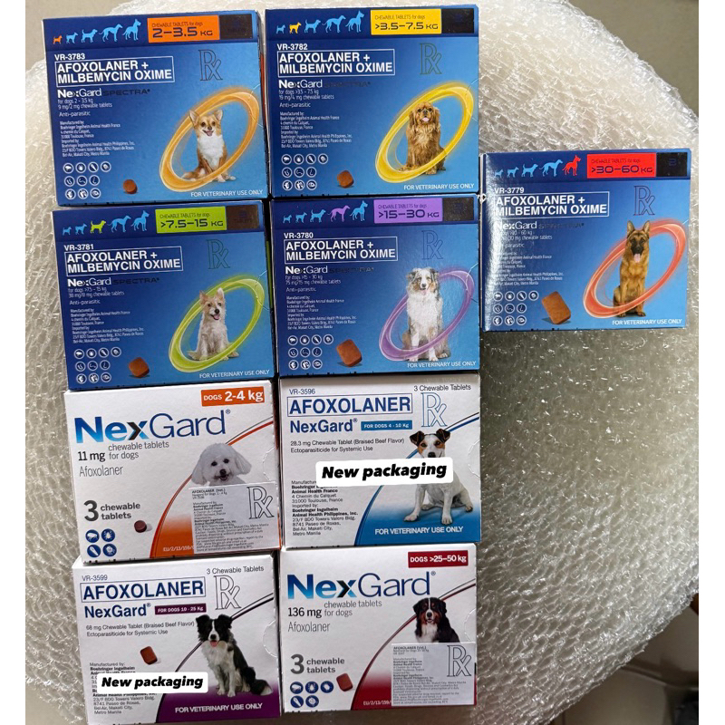 Nexgard plain /Nexgard Spectra per tab Anti Tick & Flea w/ Sticker by ...