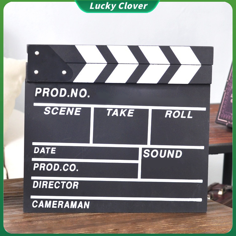 20x20CM TV/Movie Director Clapper Board Wooden Director Scene Cut ...