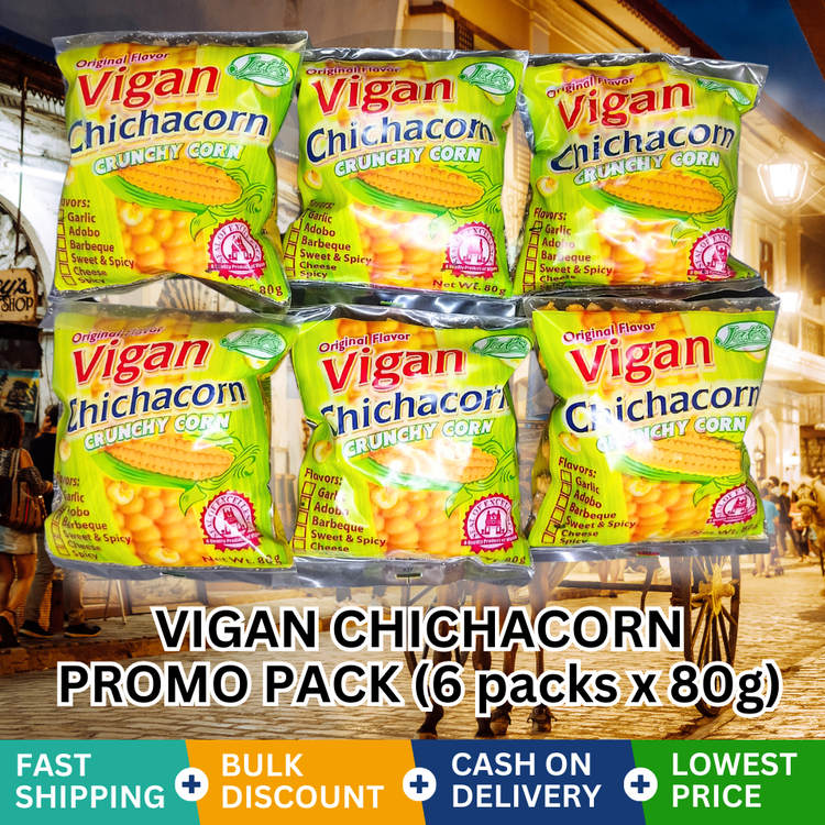 6 PACKS ORIGINAL VIGAN CHICHACORN CORNIK PROMO PACK | Shopee Philippines