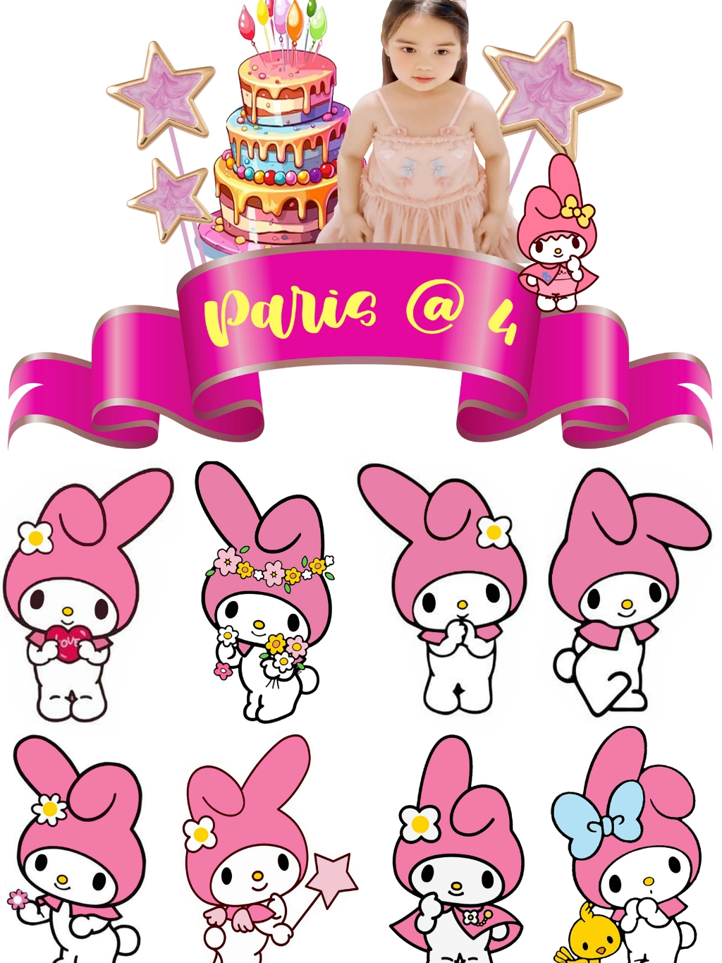 Sanrio MY MELODY Cake Topper / KUROMI Cake Topper | Shopee Philippines