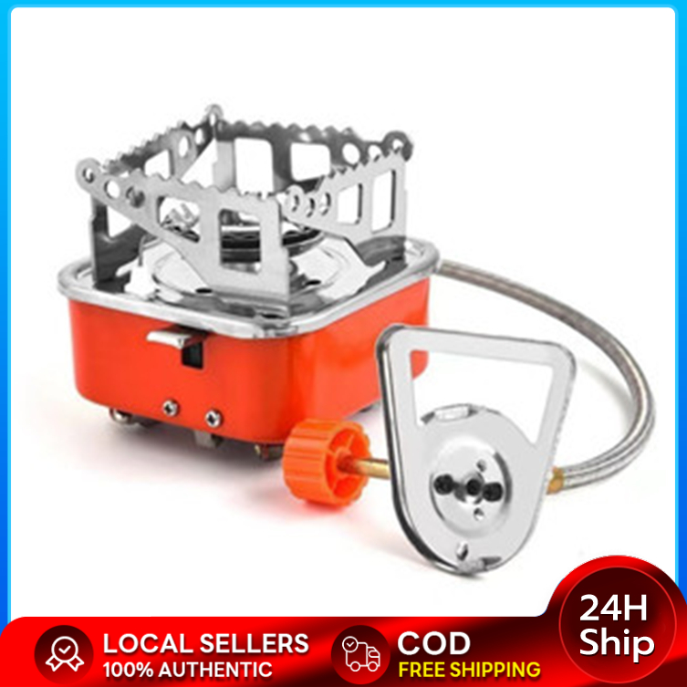 Square stove Camping Stove Powered Portable Card Type camping portable ...