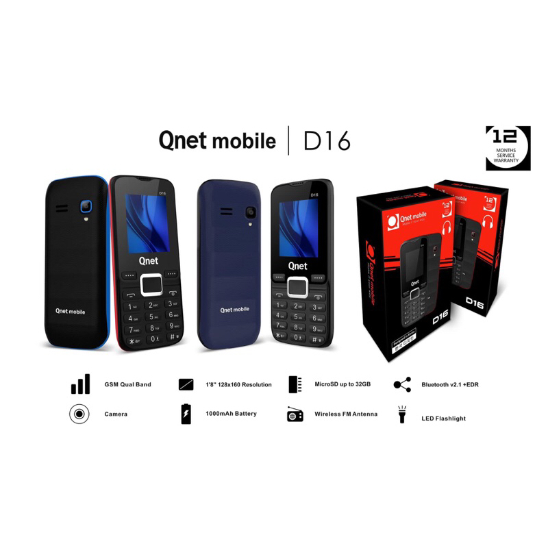 COD Qnet mobile phone D11 D12 D16 D15 D21 dual sim basic keypad ...