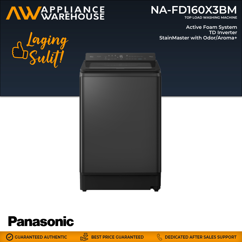 Panasonic NA-FD160X3BM 16 kg Inverter Top Load Fully Automatic Washing ...