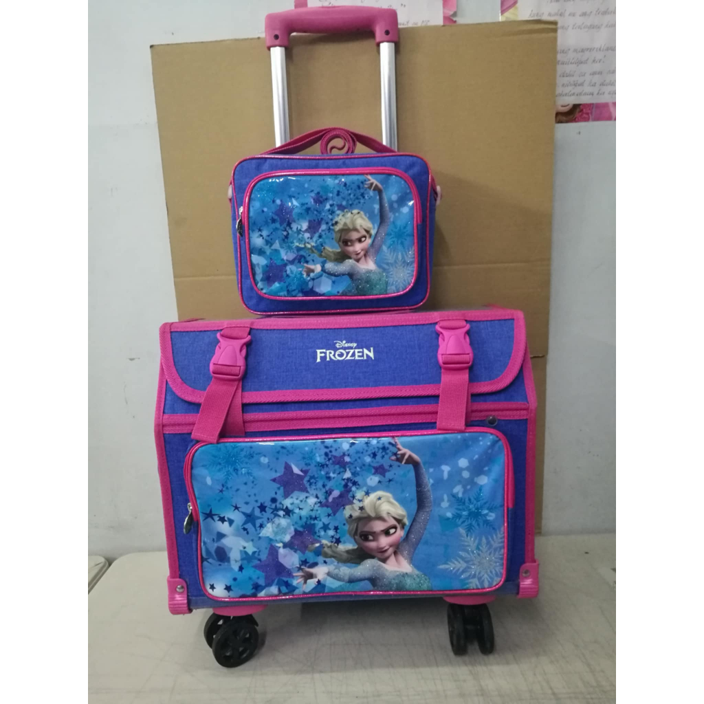 MALL PULL OUT - Disney Elsa School Boxtype Trolley Set | Shopee Philippines