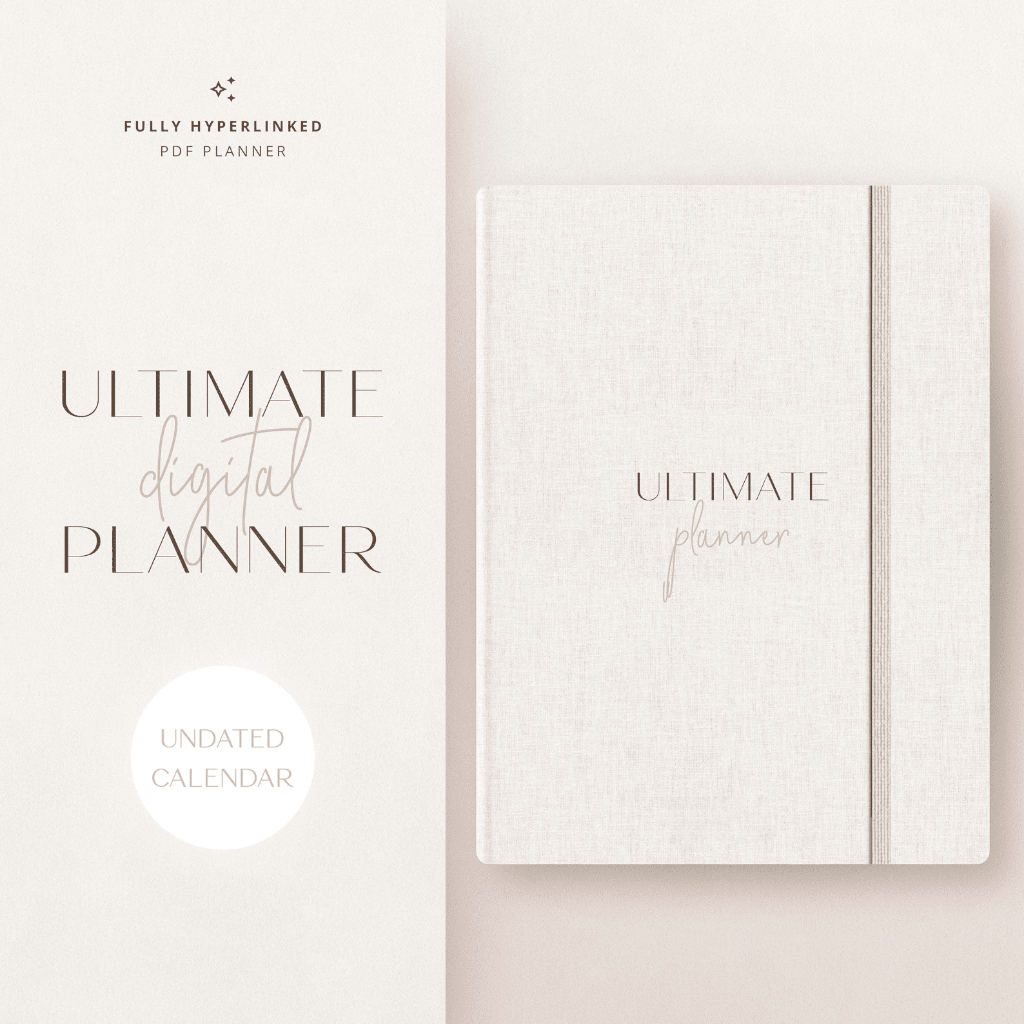 Digital Planner Ultimate Life Planner Undated Digital Planner