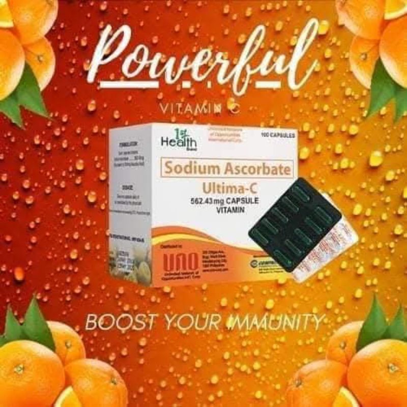 NEW ULTIMA C (100 capsules)NEW PACKAGING ASCORBIC ACID/ASCORBATE ...