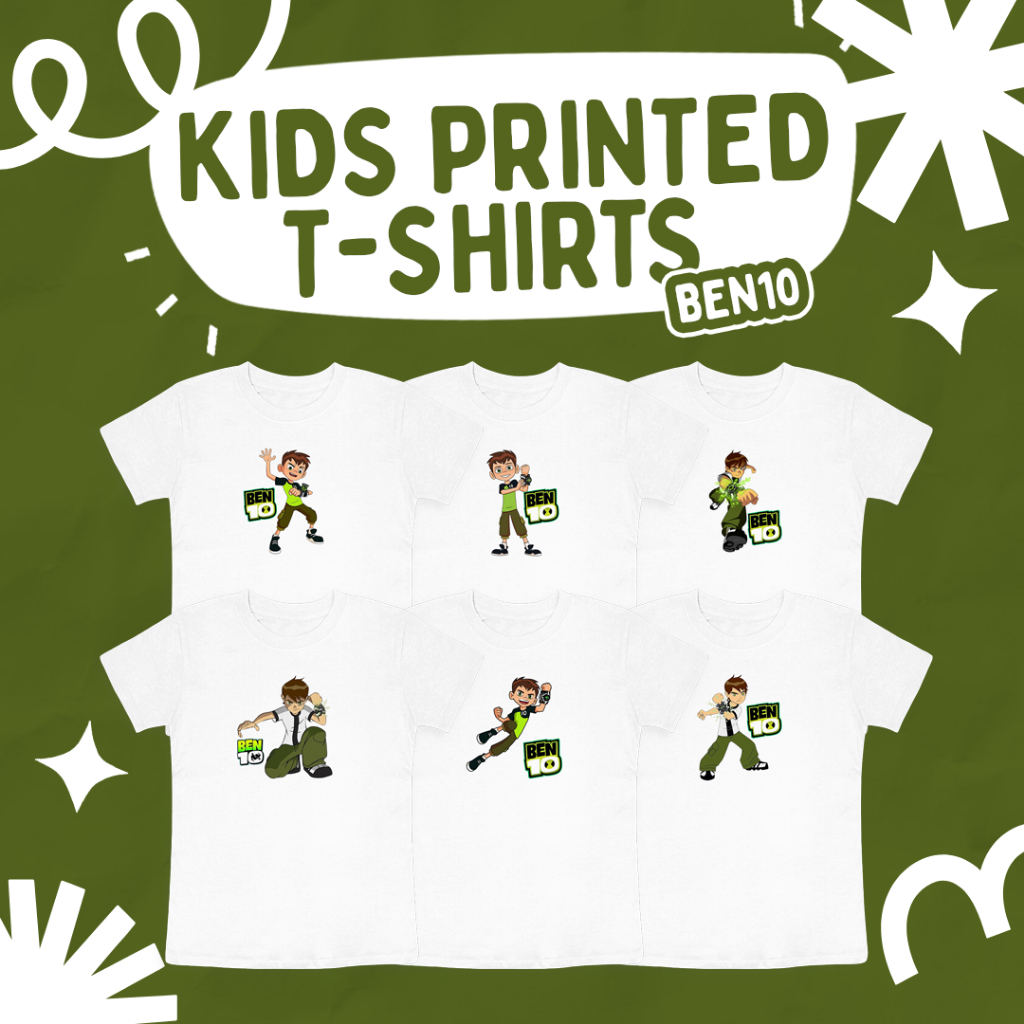 kids wear hub tshirt for boys BEN10 assorted subli print 0-12 years old bundle tshirt for kids ...