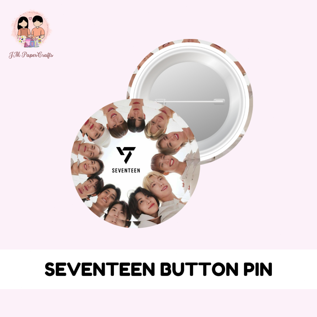 Seventeen Boygroup KPop Button Pin Badge by JMPapercrafts | Shopee ...