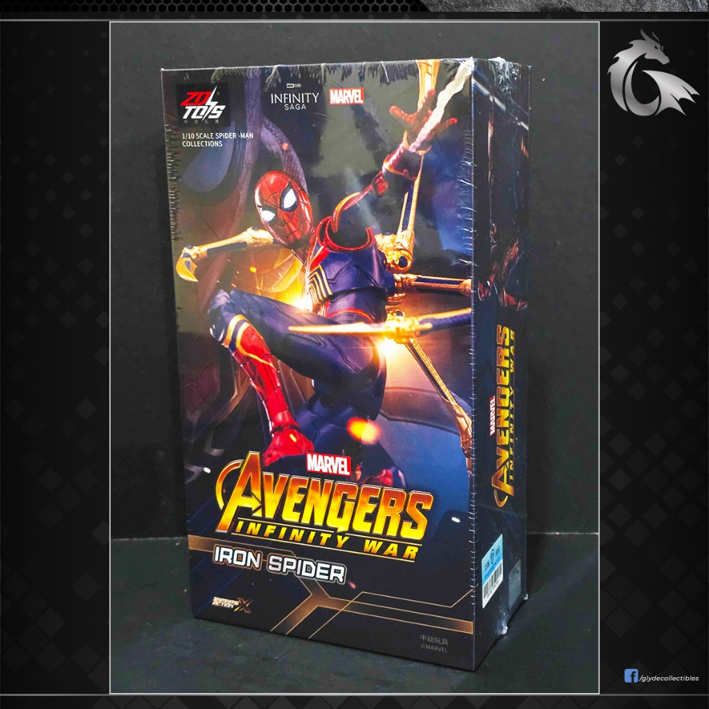 ZD Toys 1/10 Scale - Iron Spider - Avengers Infinity War - Infinity ...