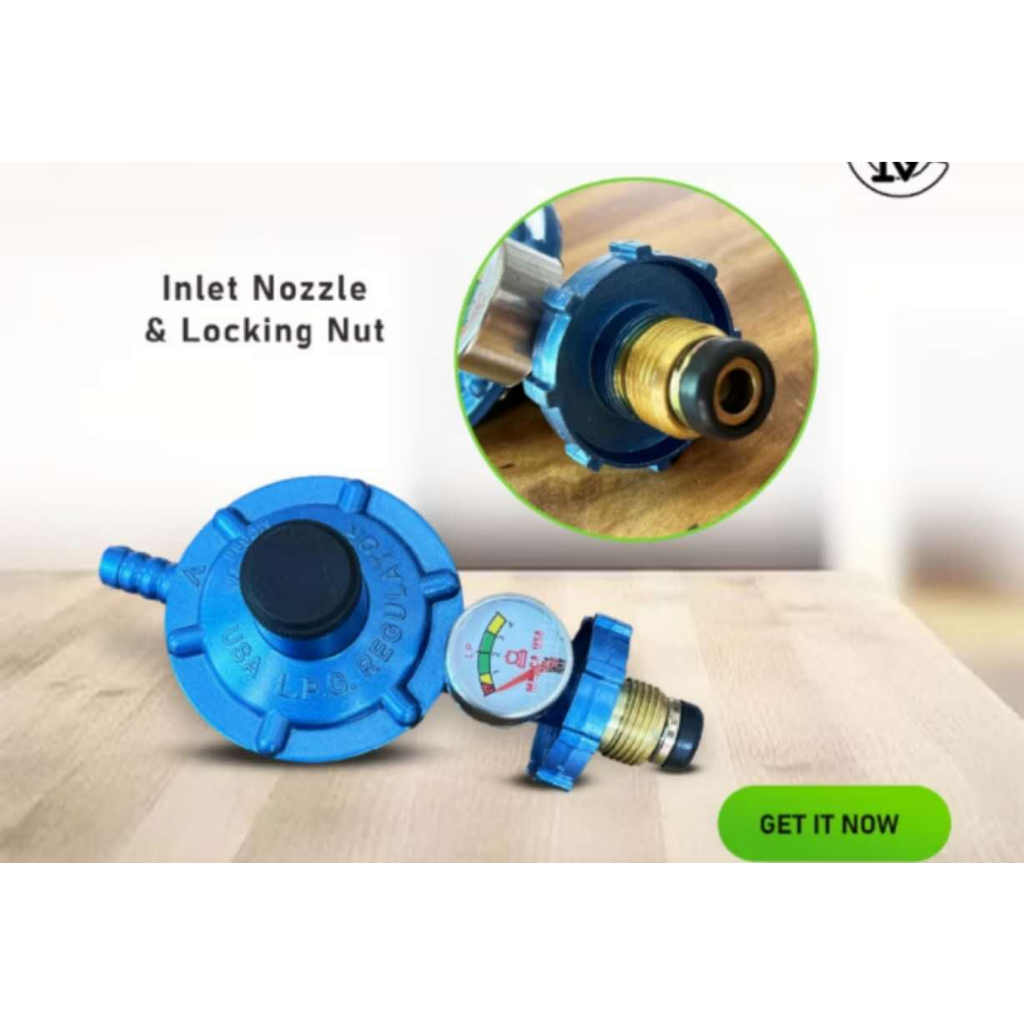 Explosion-proof model LPG regulator with gauge with safety device ...