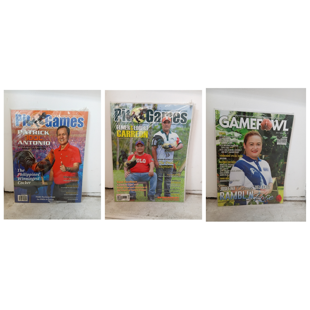Pitgames , Gamefowl Magazine | Shopee Philippines