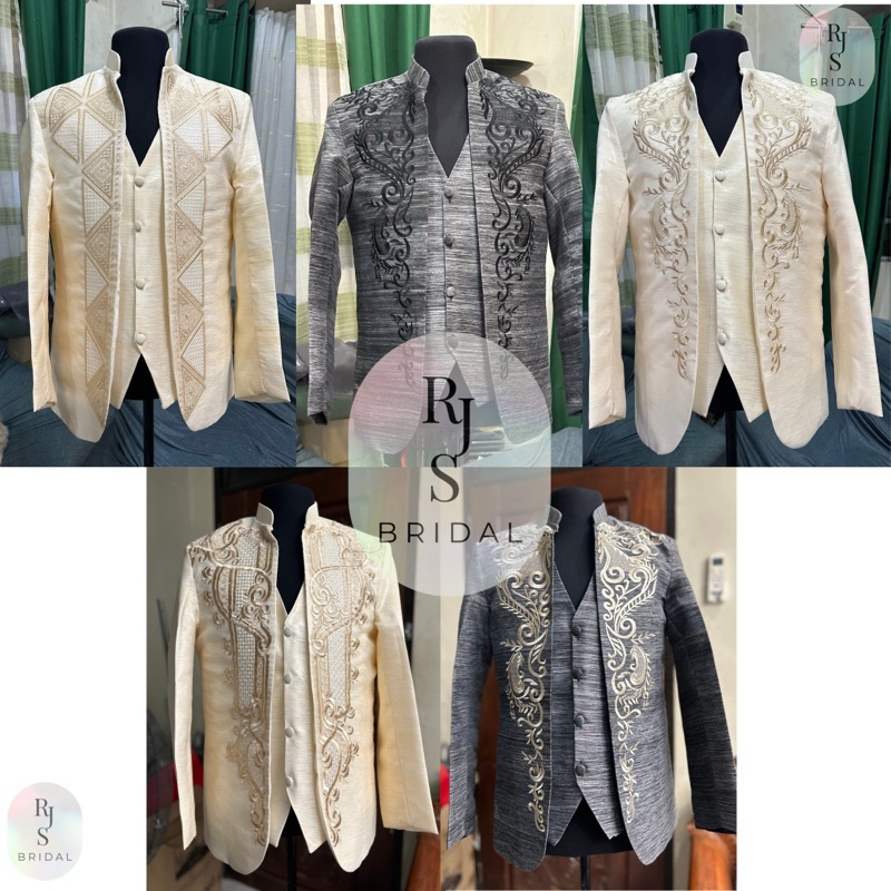 Coat Barong with Vest (Venusha) | Shopee Philippines