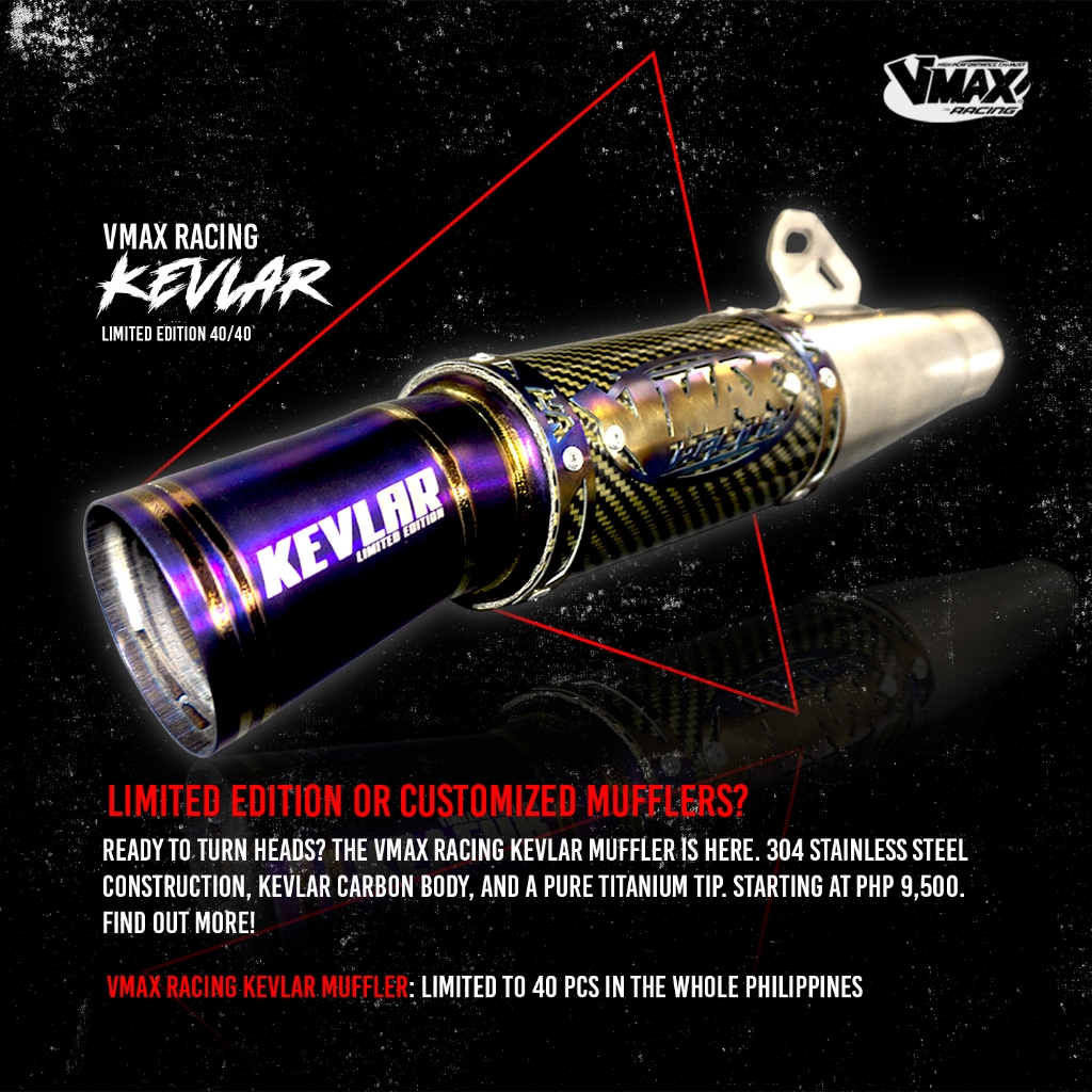 Vmax Racing Kevlar Full System (Motorcycle Exhaust) | Shopee Philippines
