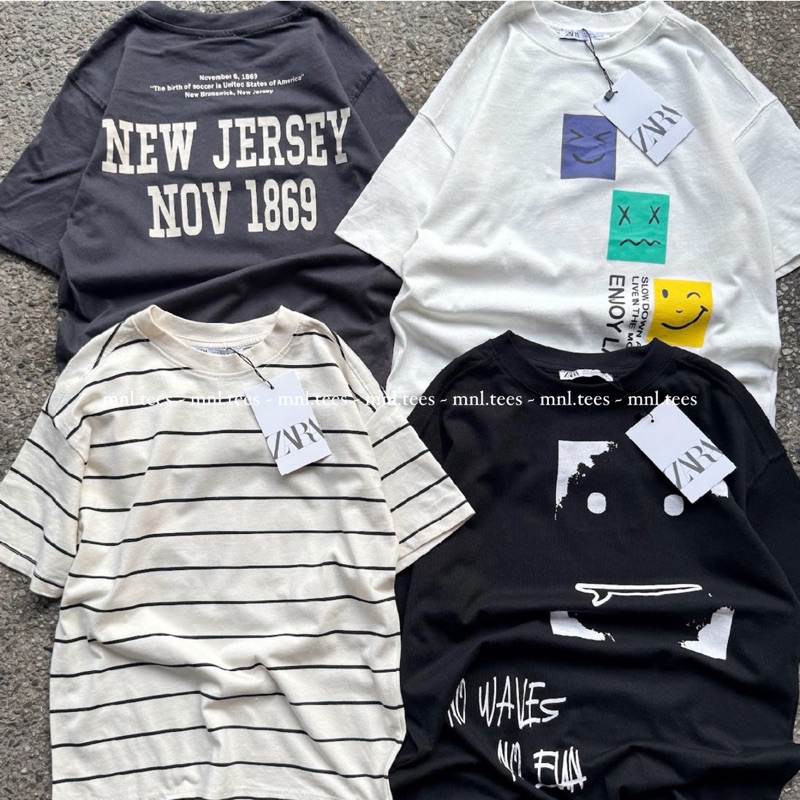 ONHAND | ZRA OVERRUNS GRAPHIC BASIC TEE | mnl.tees | Shopee Philippines