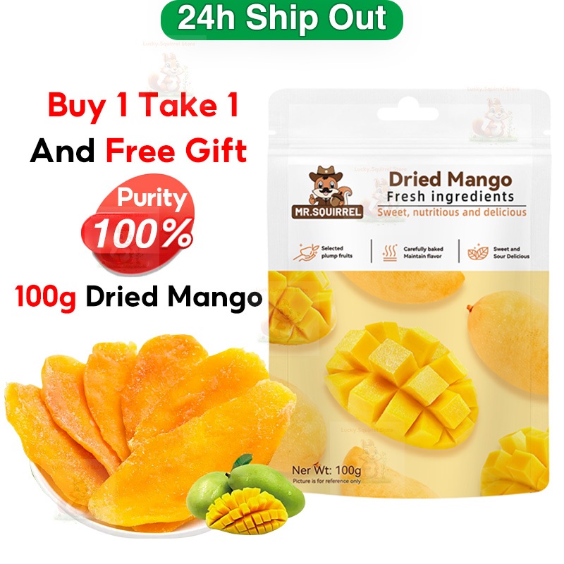 Premium Dried Mango Healthy Fruit Snacks Sweet Mangoes 100g Per Pack ...