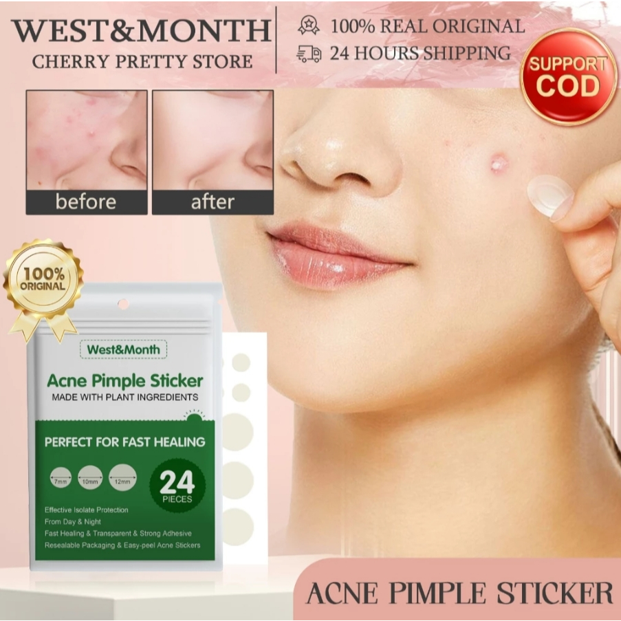 West&Month 24pcs Acne Removal Patch Pimple Patch Salicylic Acid Acne ...