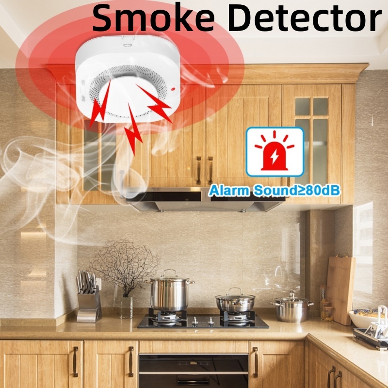 Daytech Independent Smoke Detector Fire Alarm Photoelectric Sensitive ...