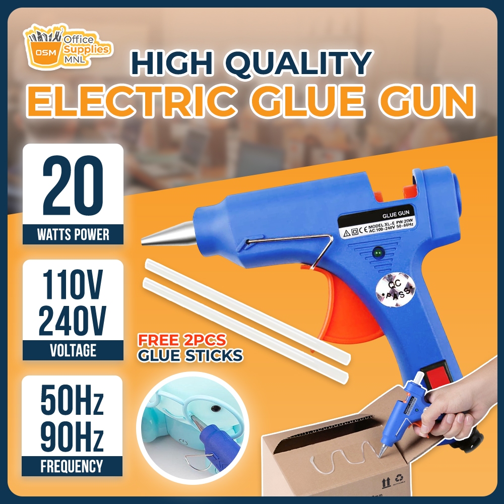 Glue Gun with Free 2 Glue Stick High Quality Electric Glue Gun | Shopee ...
