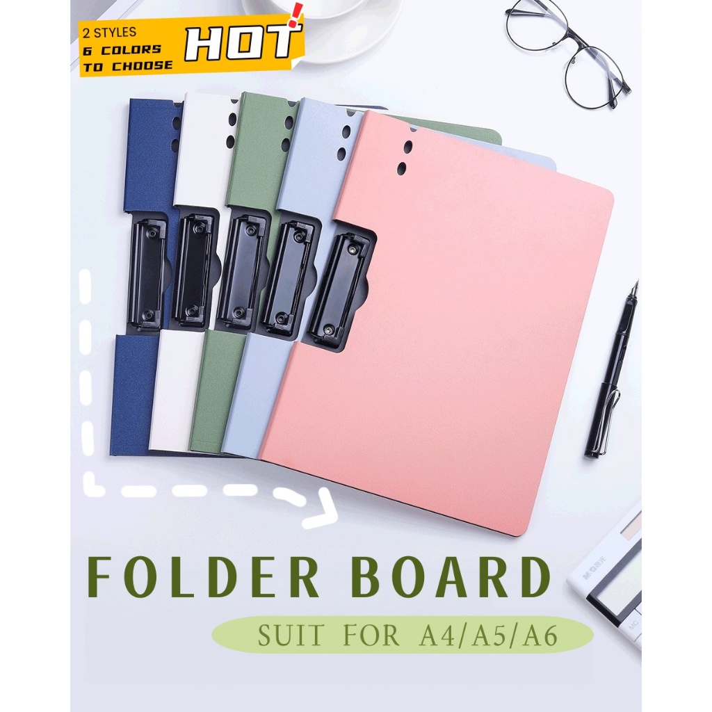 A4 Folder Board Clip with Cover PP Clip for School Office Supplies ...