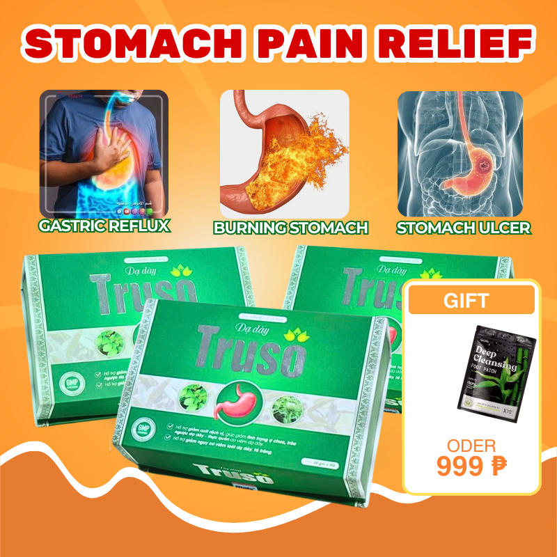 [Genuine] TRUSO STOMACH PAIN RELIEF Helps protect the mucosa, soothes ...