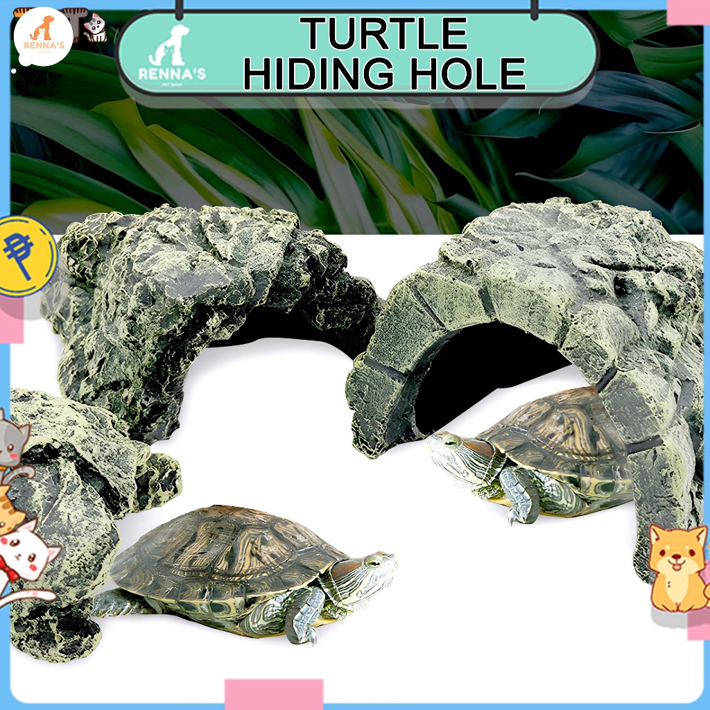 Renna‘s Fish Hiding Cave Aquarium Non-Toxic High Simulation Crawling ...