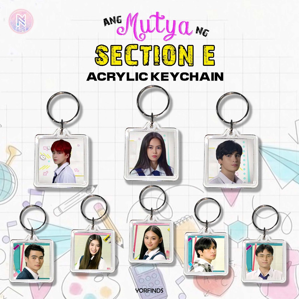 Ang Mutya ng Section E Personalized Acrylic Keychain with Back-to-Back ...