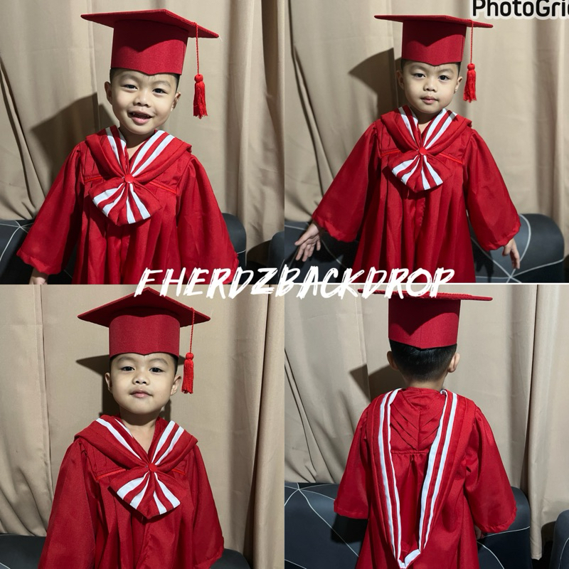KINDER TOGA red/Graduation toga | Shopee Philippines