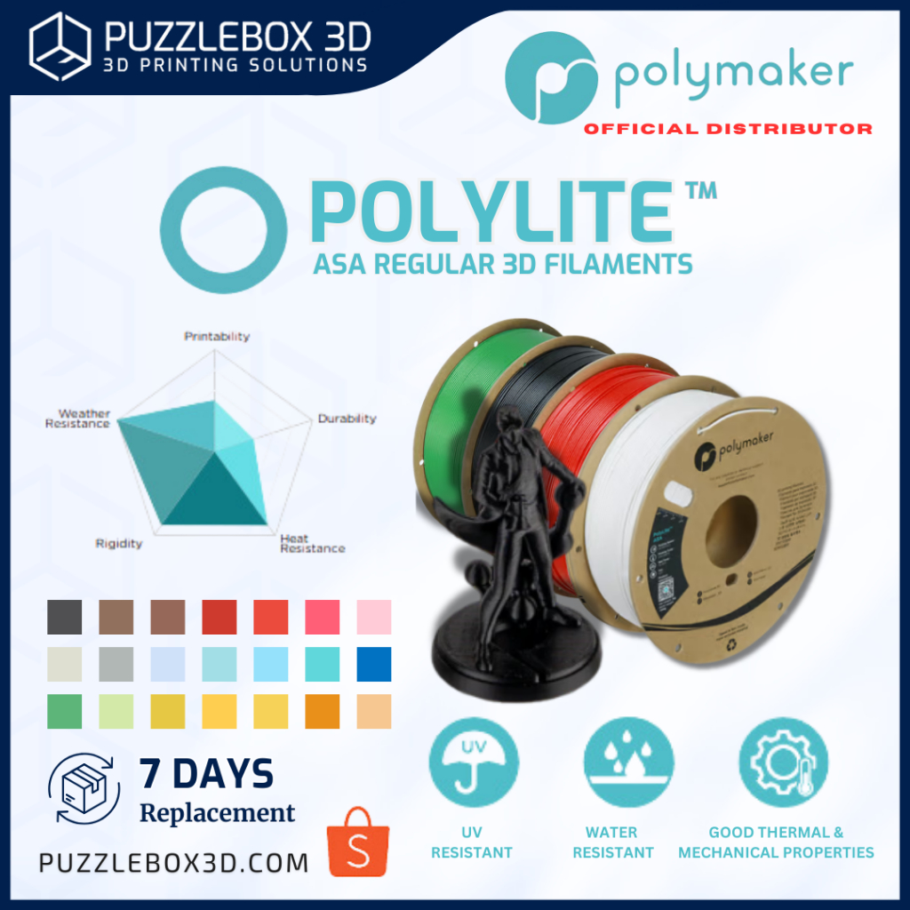 Polymaker Polylite ASA 3D Printing Filament Outdoor Strong Filament UV ...