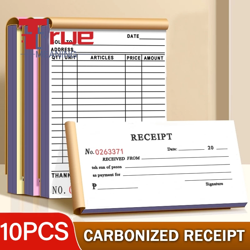 10PCS Delivery Note Carbonized Receipt Wholesale With Carbon Paper ...