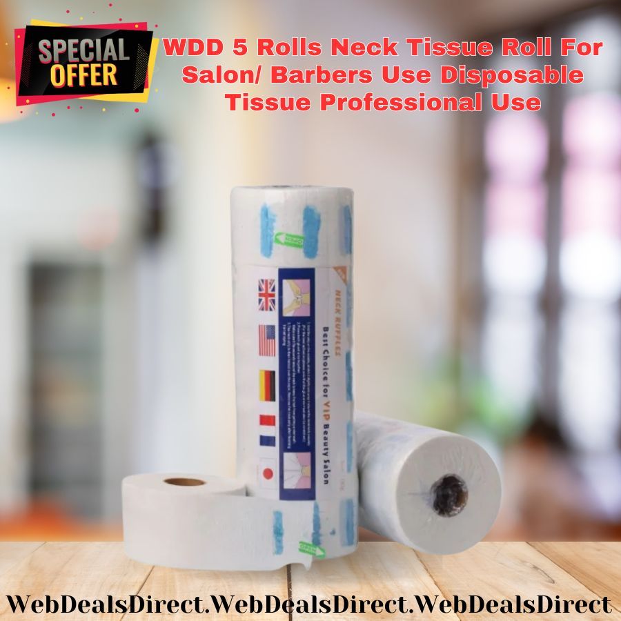 WDD 5 Rolls Neck Tissue Roll For Salon/ Barbers Use Disposable Tissue ...